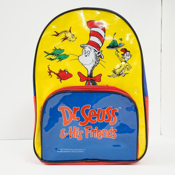 Dr. Seuss | Bags | Book Bag Dr Seuss And His Friends Backpack Seuss His ...